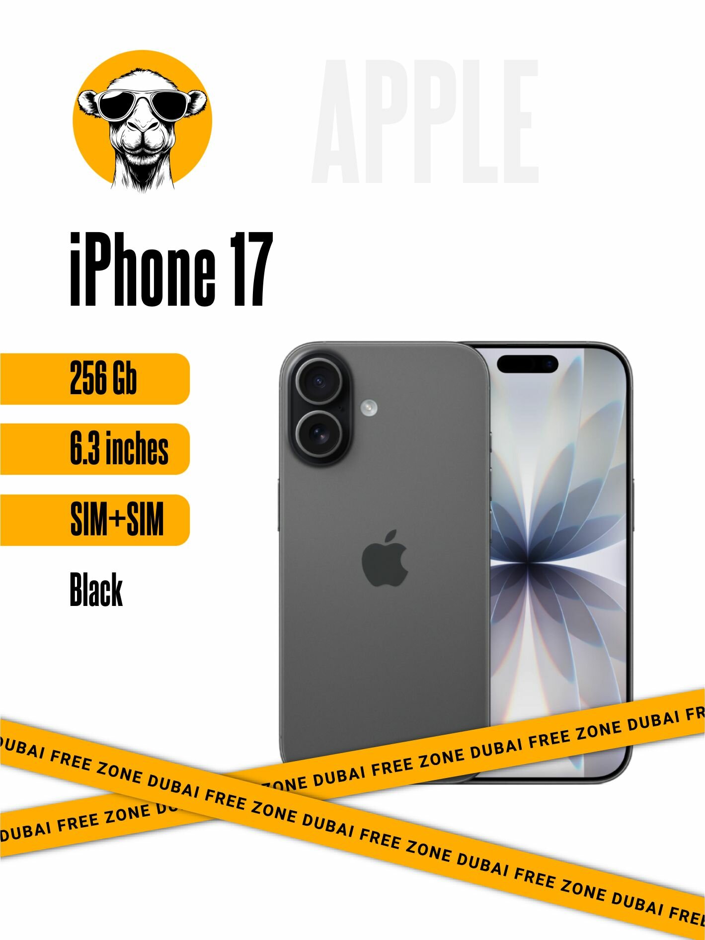 Смартфон iPhone 17 256Gb Black 2Sim