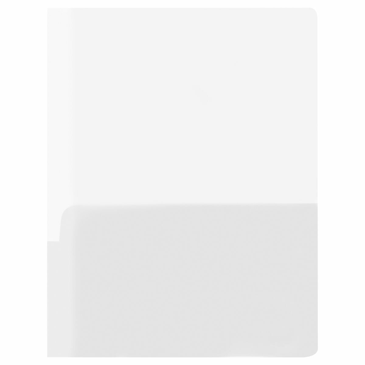 Папка-уголок Стамм (А4, 180мкм, 2 внутренних кармана) прозрачная бесцветная (ММ-322291), 10шт.