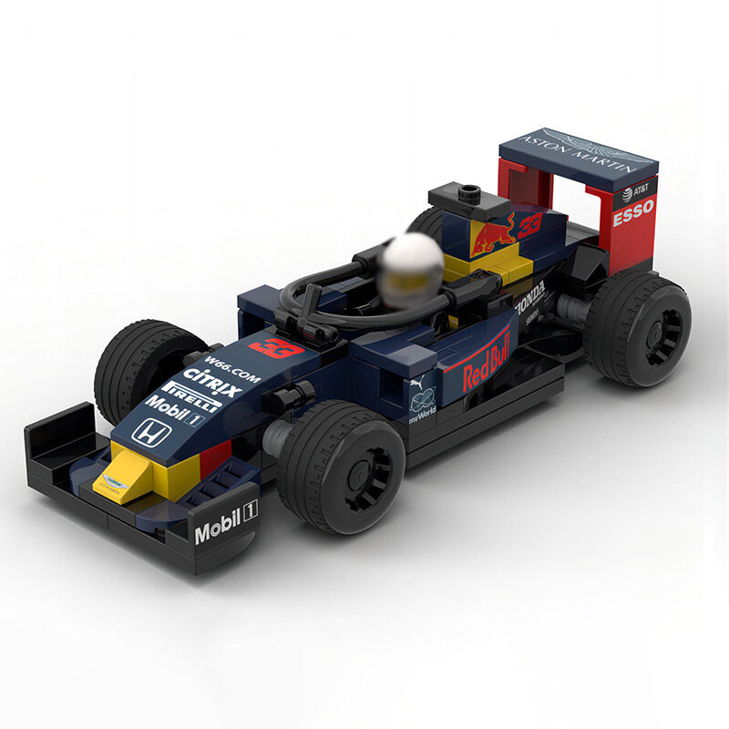 Совместим с LEGO MOC-65183 Red Bull RB16, гоночная модель с мелкими частицами, подарок