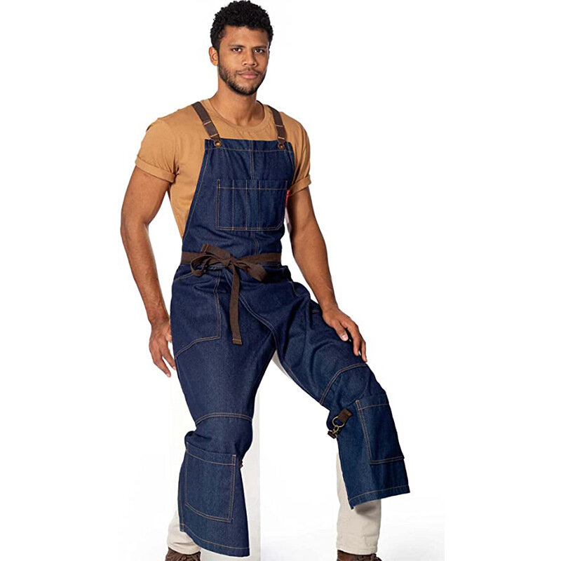 Фартук Amazon, холщовый, с перекрестным ремешком