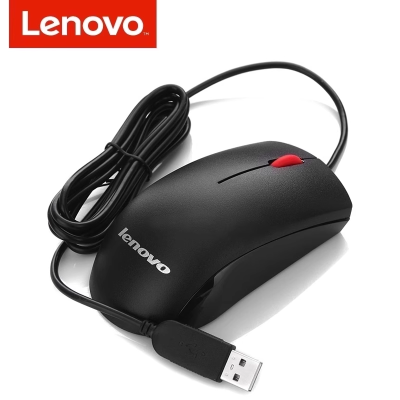 [Хит продаж] Проводная мышь Lenovo M120 Pro с большой красной точкой, специализированная мышь для настольных
