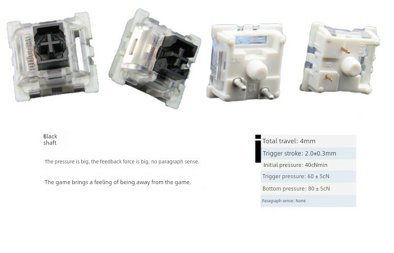 Механические переключатели для клавиатуры Gateron: Tea/Red/Black/Blue/Purple/Gold/Green/Silent White/Gray, с