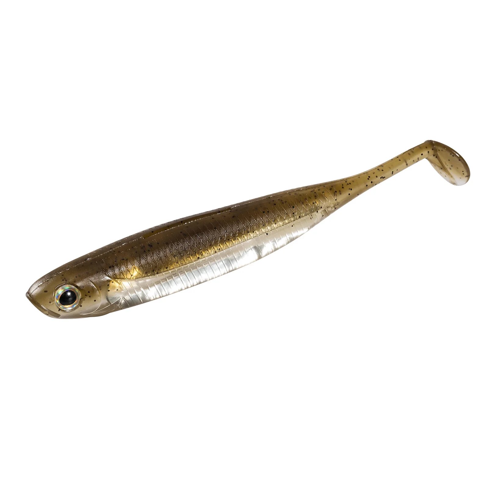 Набор приманок для ловли баса Soft Plastic Fishing Lures 70-120 мм 100mm-5pcs, Brown A