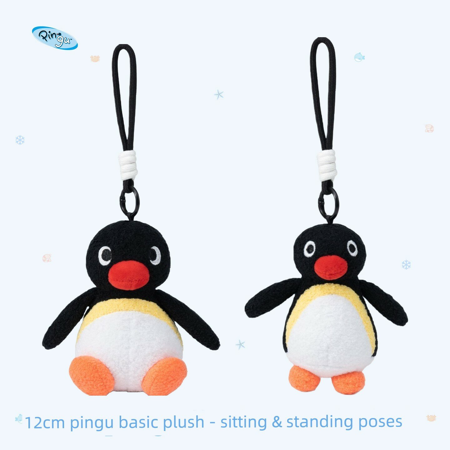 Плюшевая игрушка-подвеска «Пингу», плюшевый пингвин, брелок для сумки, милый сувенир, подарок Подвеска пингу 12 см,