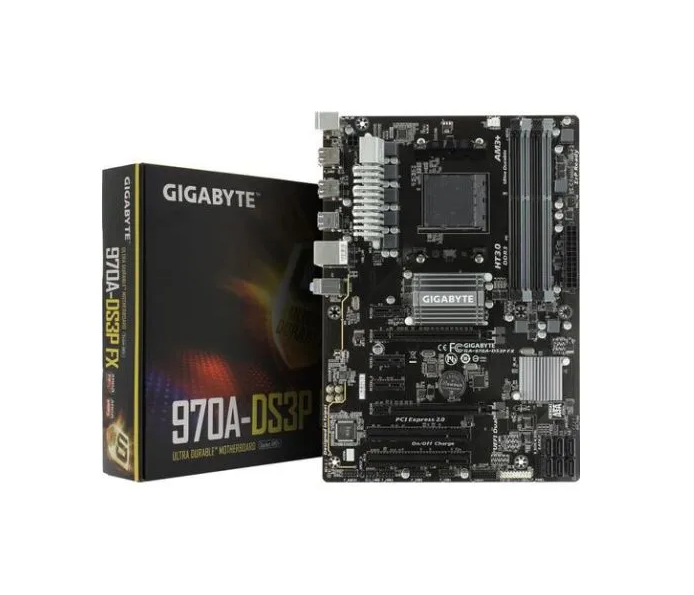 Материнская плата GIGABYTE GA-970A-DS3P FX BOX, сокет AM3+, форм-фактор ATX, поддержка AMD FX