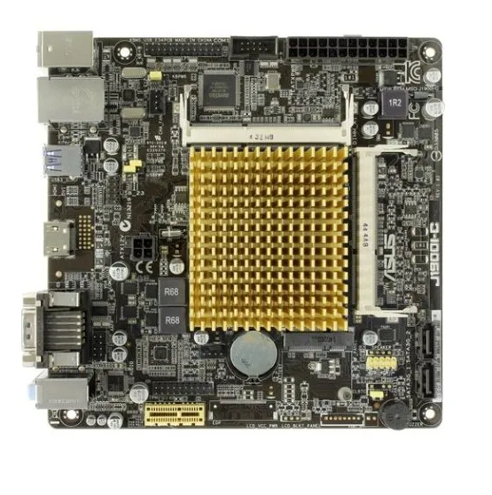 Материнская плата ASUS J1900I-C, встроенный процессор Intel Celeron, форм-фактор mini-ITX