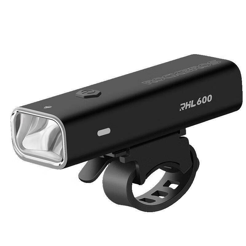 Rock Brothers Bicycle Light, Night Riding High-Beam Flashlight, TYPE-C Charging Front Light, Rain-Resistant Cycling Equipment, RHL600