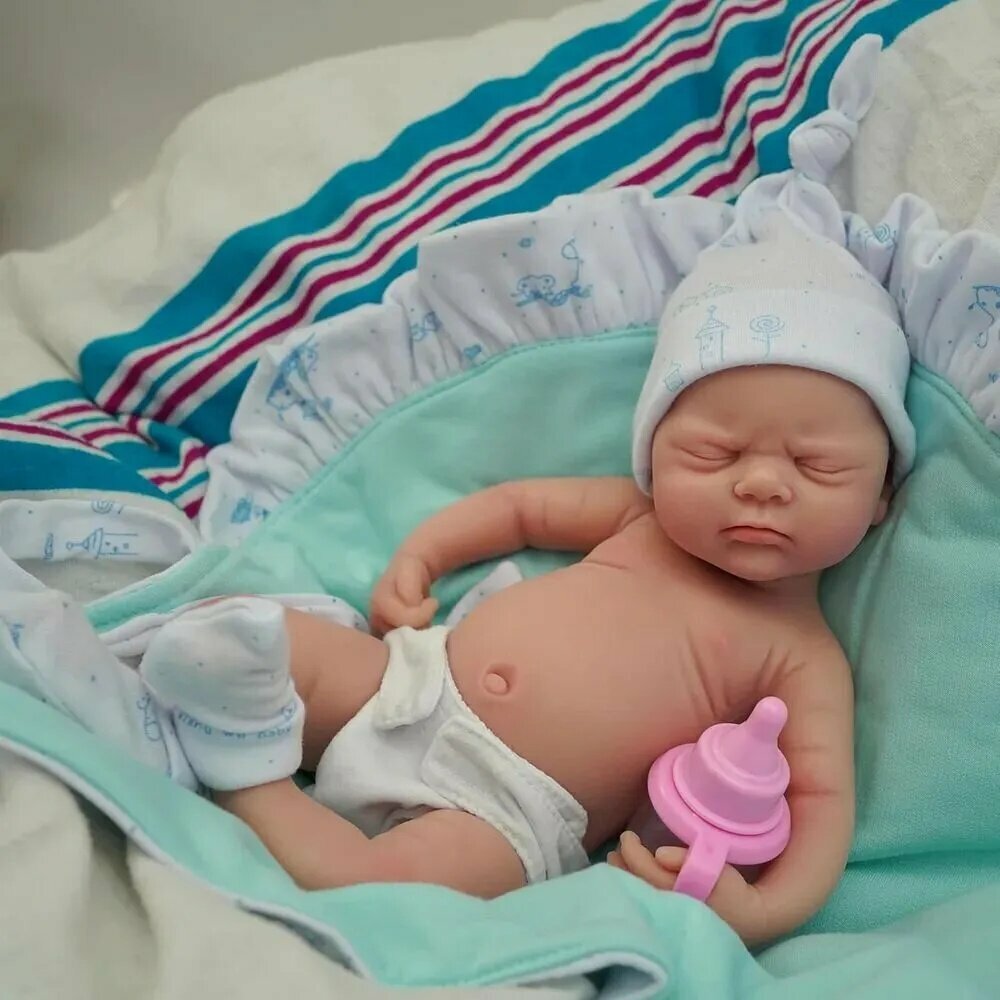 12-дюймовая кукла-младенец из силикона в полный рост, мальчик, реалистичная кукла-реборн