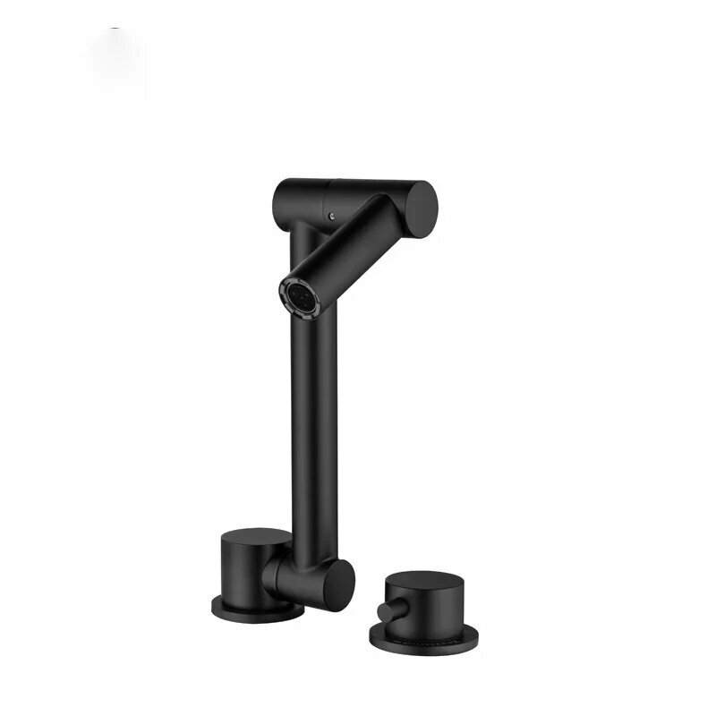 Скрытый складной смеситель для кухни Black Folding Faucet
