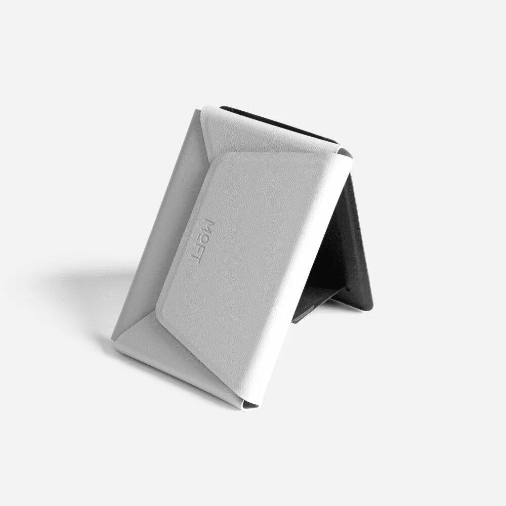 Штатив-кошелек MOFT, магнитный штатив для смартфона Apple MagSafe, подходящий для моделей iPhone 17/16/15, белый цвет с штативом