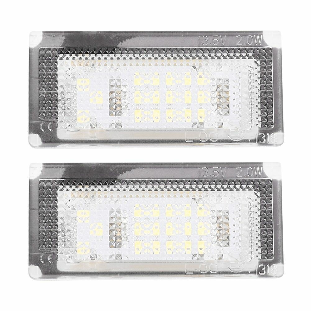 1 пара 12 В 18 светодиодов SMD, лампа освещения номерного знака, подходит для Mini Cooper S R53 2001-2006 гг.