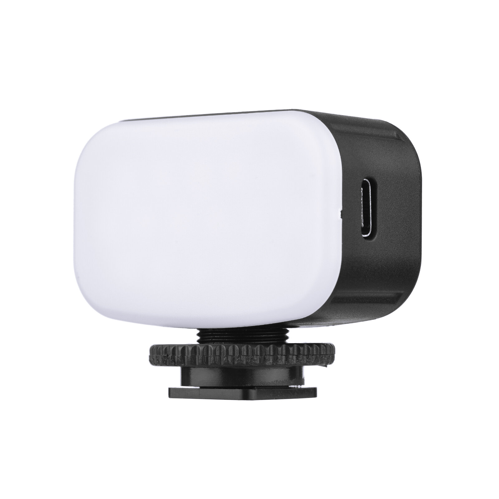 RGB Mini Pocket Light LED Video Light 16PCS Lamp Beads 7 Colorful Lighting Effects Cold Shoe Mount 1/4 Inch Screw Hole Black Plastic 5.5*4.4*2.5cm 40g Photo Taking Selfie Live Stream Video Recording Video Conference Party