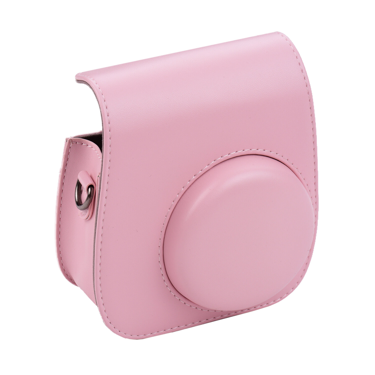 Чехол для портативной камеры Instant Camera Case Bag Holder из кожи PU с плечевым ремнем, совместимый с Fujifilm Fuji Instax Mini 11, цвет: коричневый/фиолетовый/черный/синий/розовый/белый, размер: 12.5*14*5.5см, вес: 170г, в комплект входят: 1*чехол для