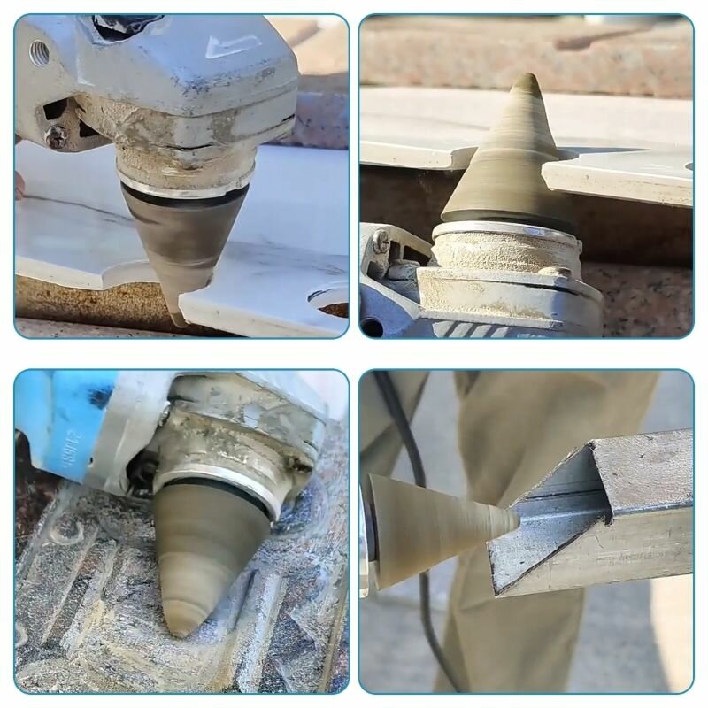 1 комплект из 3-х конических наждачных кругов угловой шлифовальной машины M10 50#100 #200#