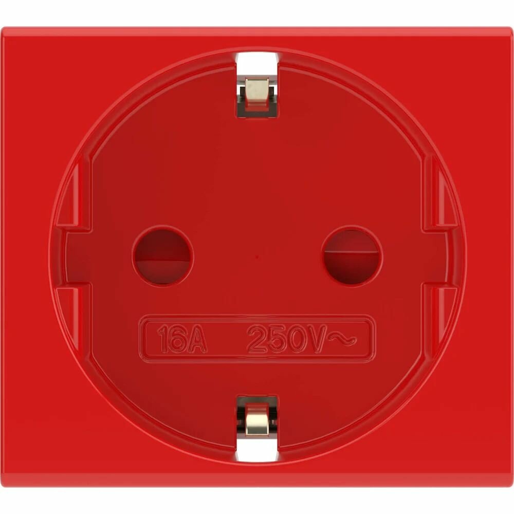 Розетка 1-м VIVA 2 модуля, красная DKC 45015