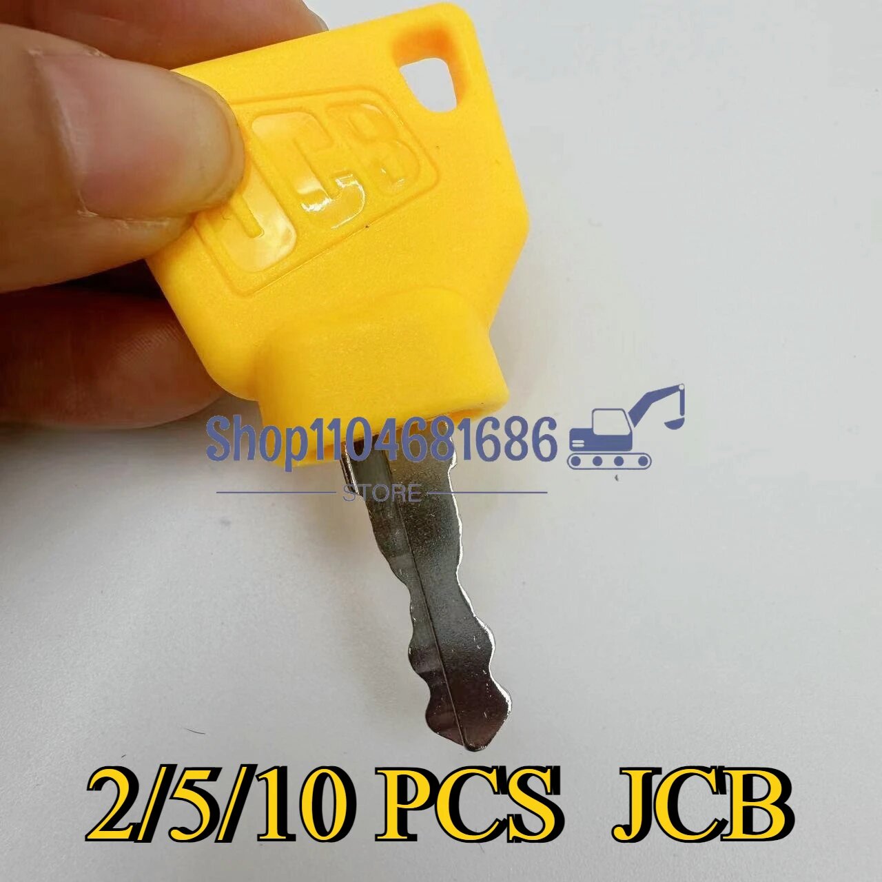 2/5/10 шт. желтый ключ зажигания, ключ стартера для экскаватора JCB 3CX, большинства запасных 10PCS