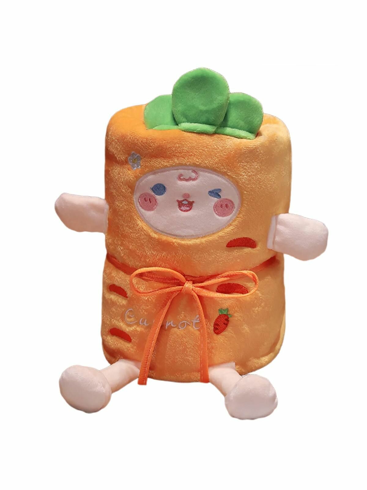 Пледы и покрывала, Мультяшное фланелевое одеяло-оранжевый-L