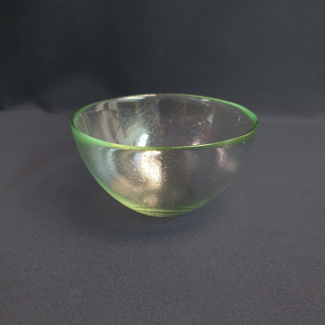 Салатник, стекло 550 мл, высота 8 см, винтаж СССР