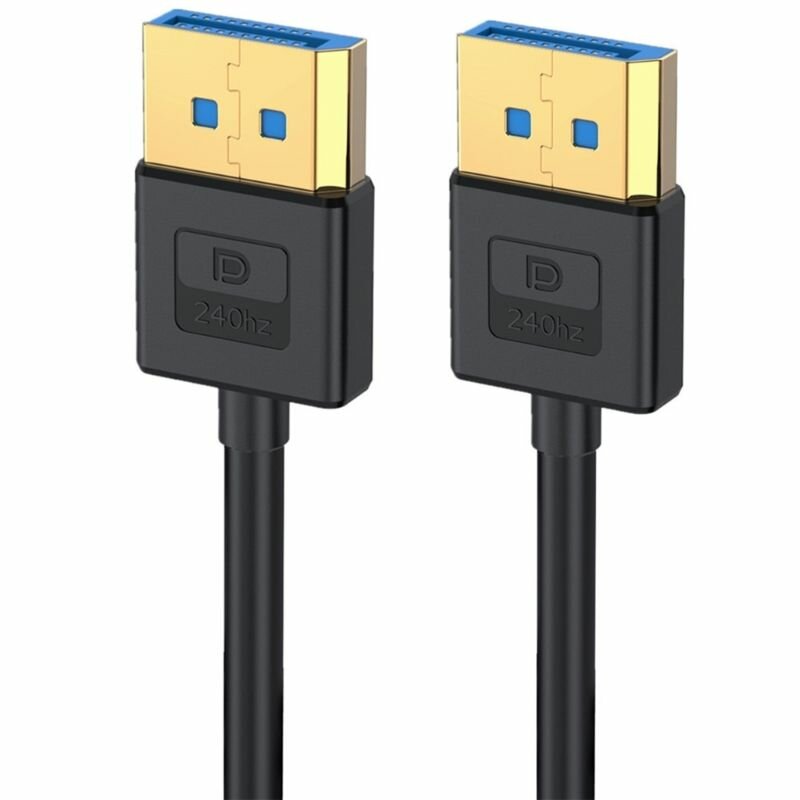 Кабель DisplayPort 1.4 с угловым разъемом