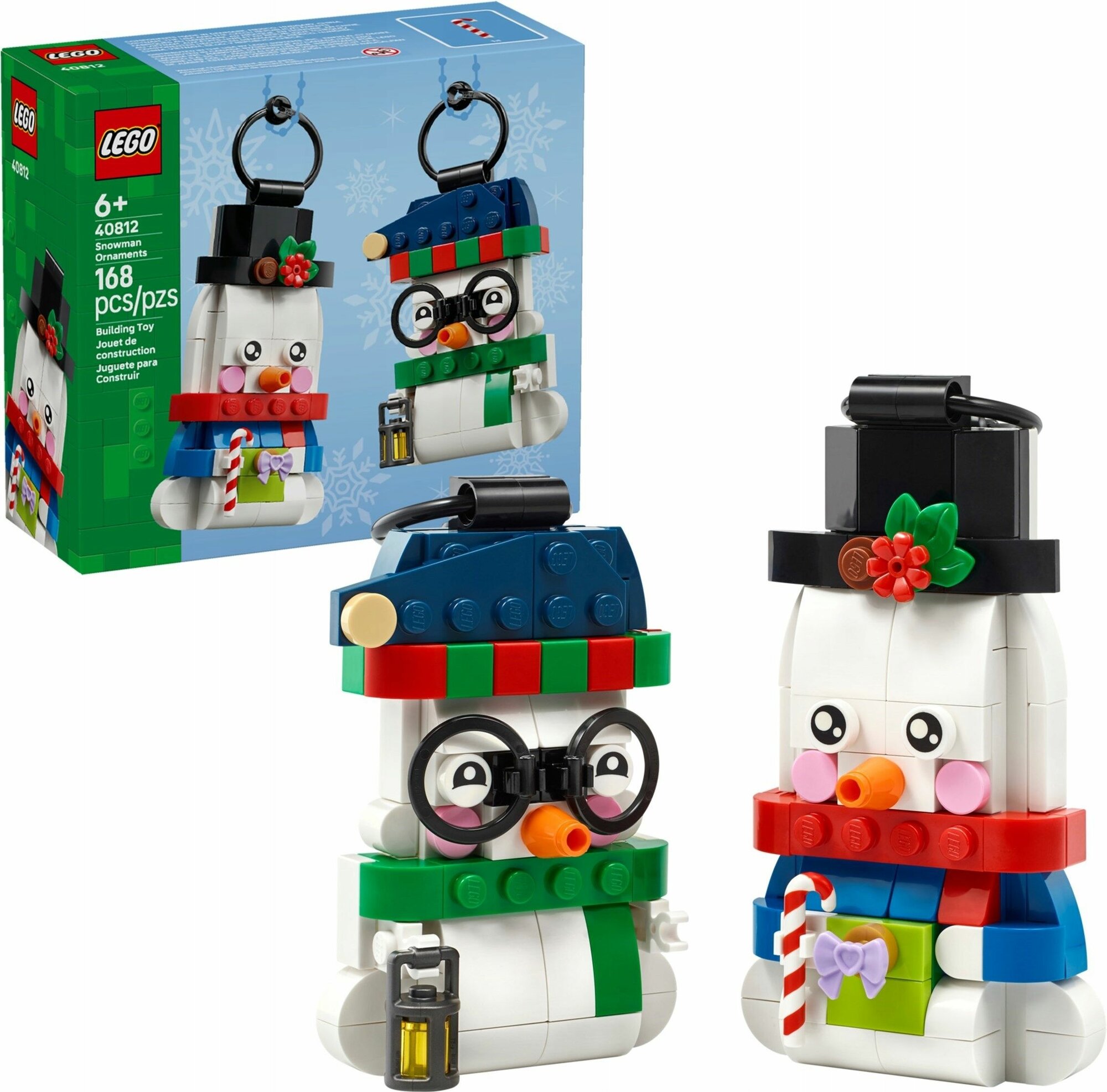 Конструктор LEGO - Украшения в виде снеговика - Лего 40812 для деией и взрослых