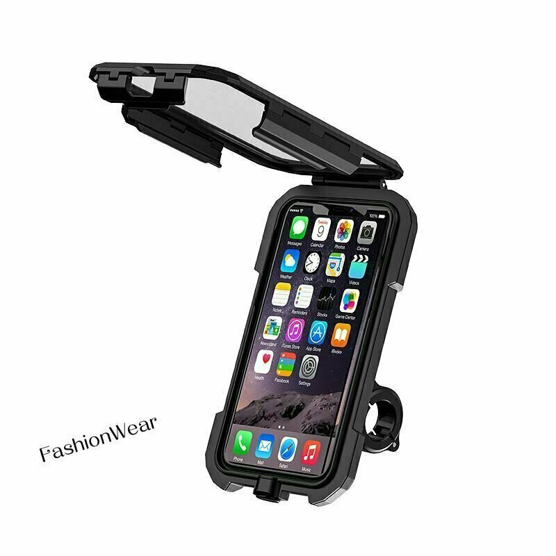 BeisiДержатель телефона Kewig M18L-A1 4.7-6.1 inch с беспроводной зарядкой Qi 15W / USB Type C на руль мотоцикла, велосипеда, скутера, самоката, квадроцикла