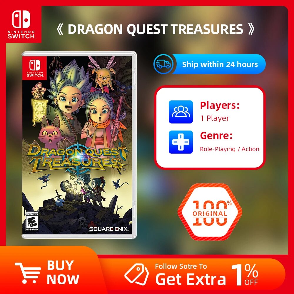 DRAGON QUEST TREASURES для Nintendo Switch OLED Lite — фото 1