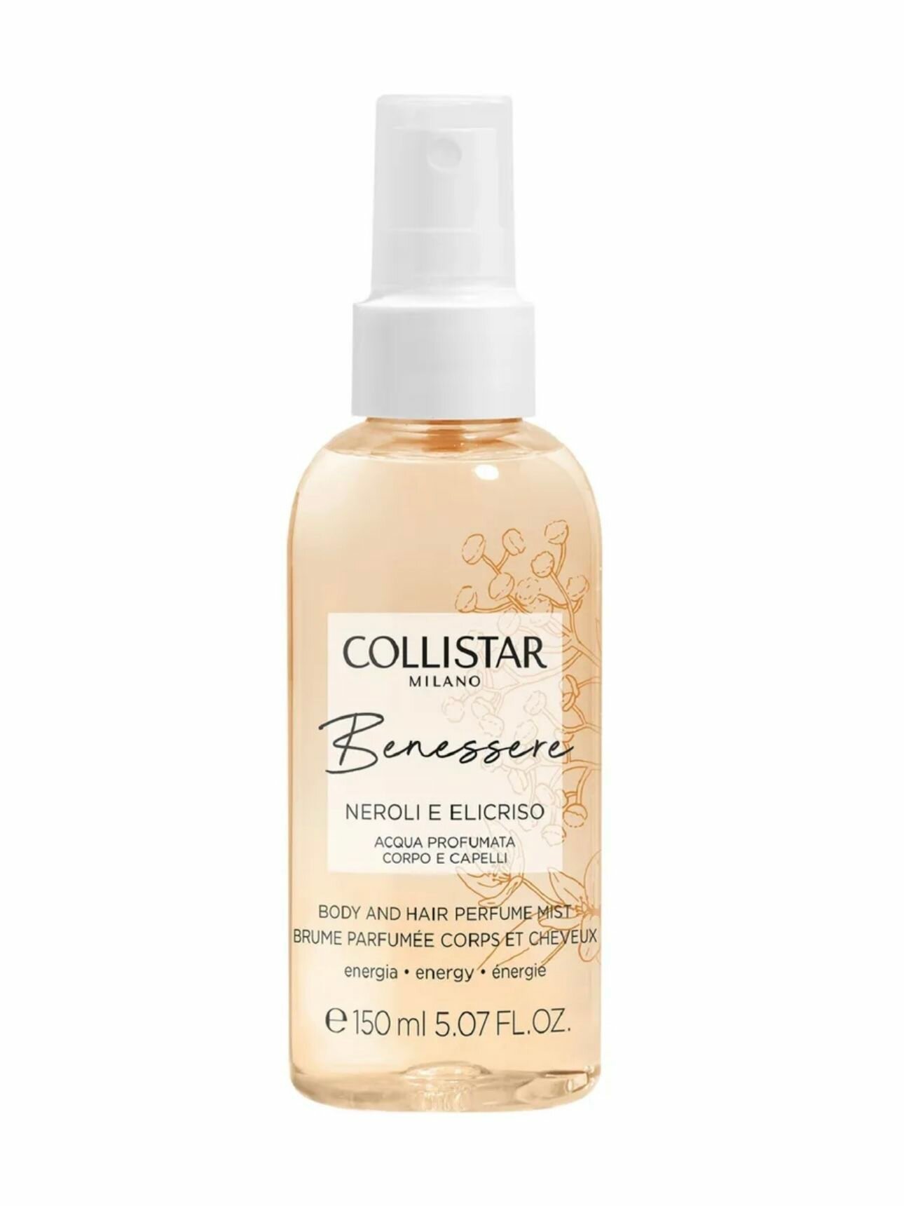 Cпрей для тела и волос Collistar "Benessere Neroli and Elicriso", 150 мл