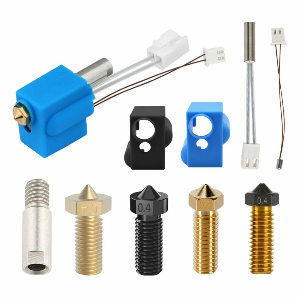 Комплект хотэнда для Sidewinder X1/X2, терморезисторный нагревательный блок Genius NTC100K, сопло Volcano, аксессуары для 3D-экструдера.