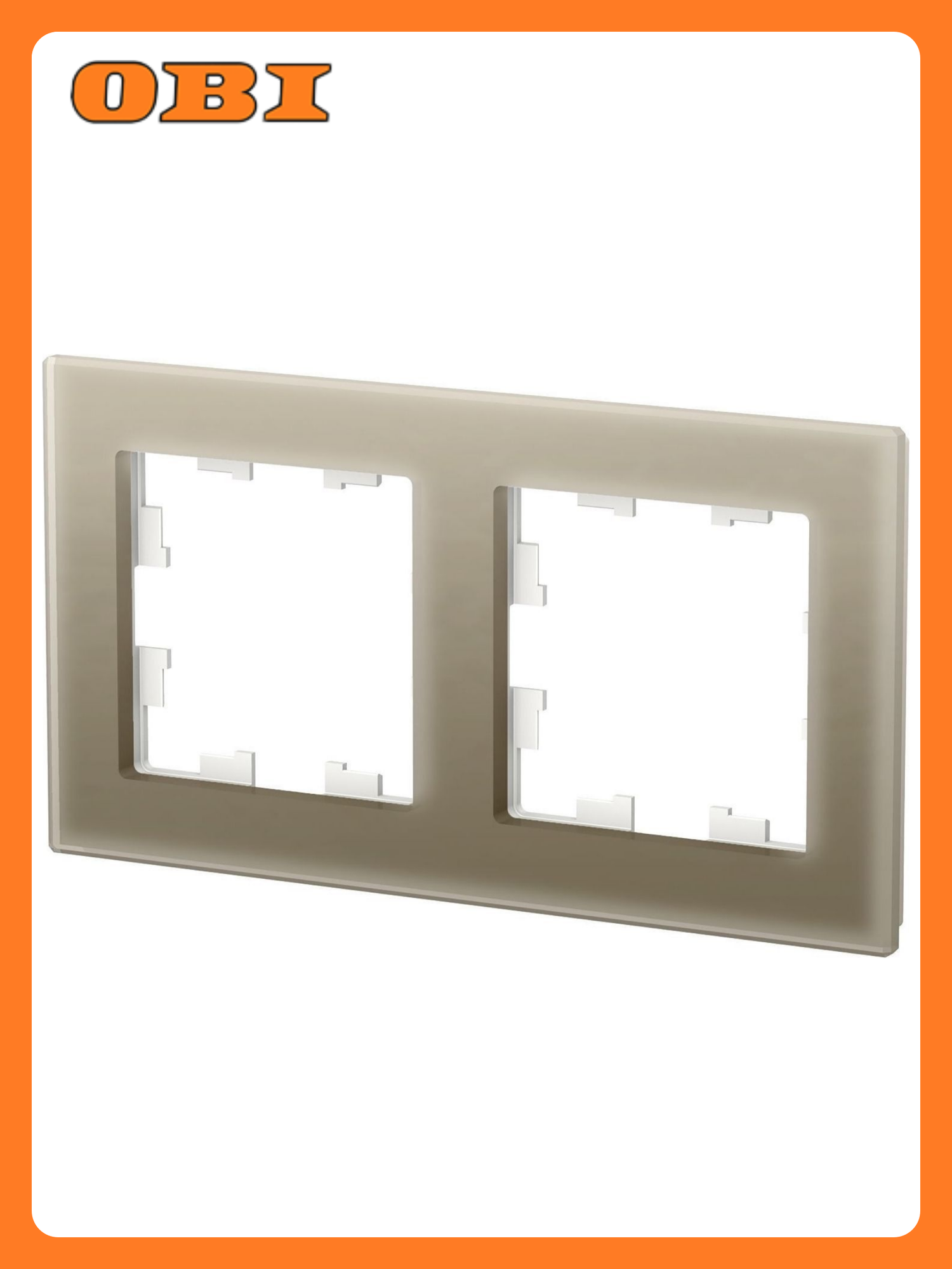 Рамка Schneider Electric "Atlas Design Nature" ATN320502, коричневый, 2 поста, IP20