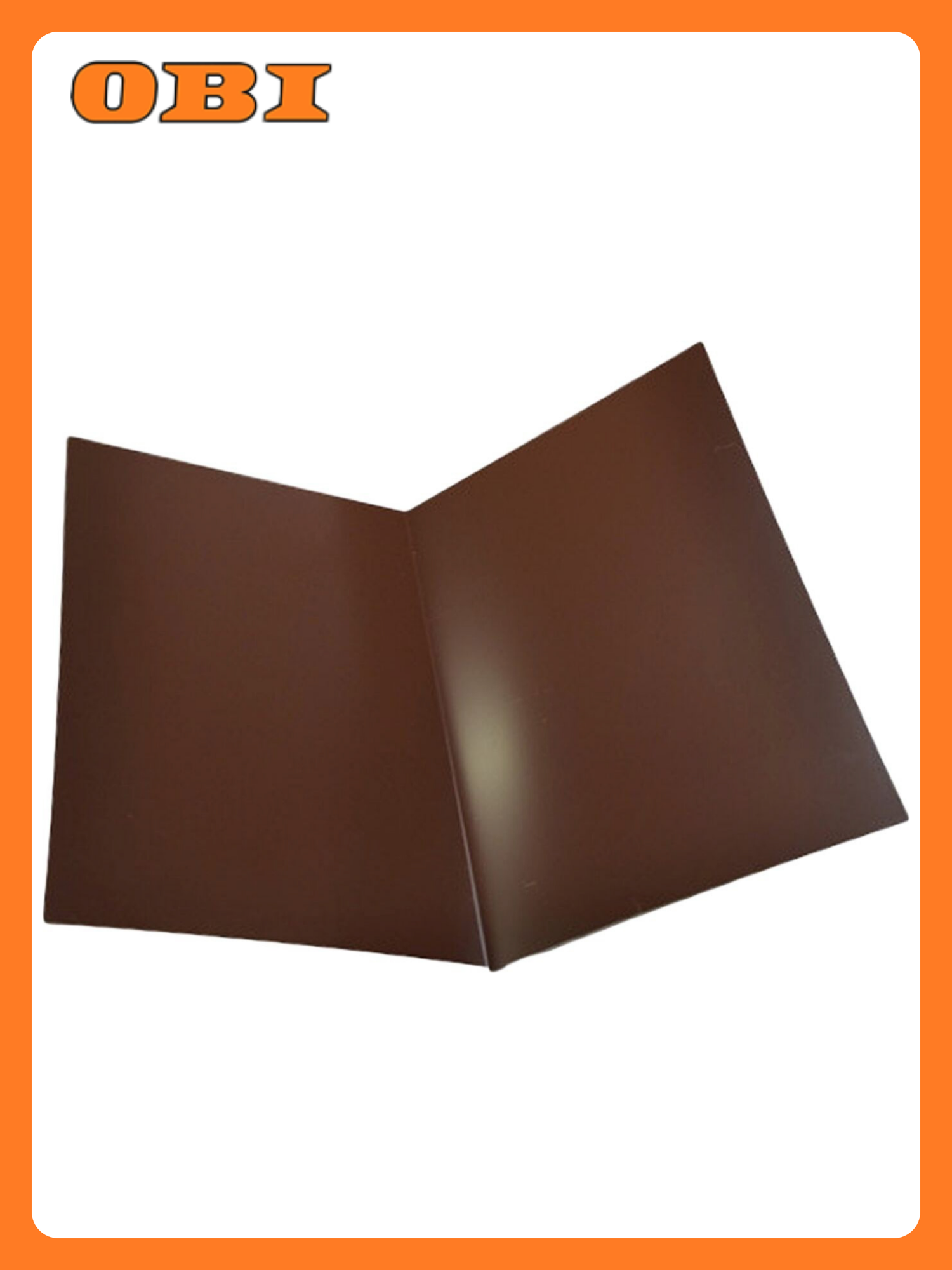 Ендова Таврос, для металлочерепицы, сталь, 200x20 см, коричневая