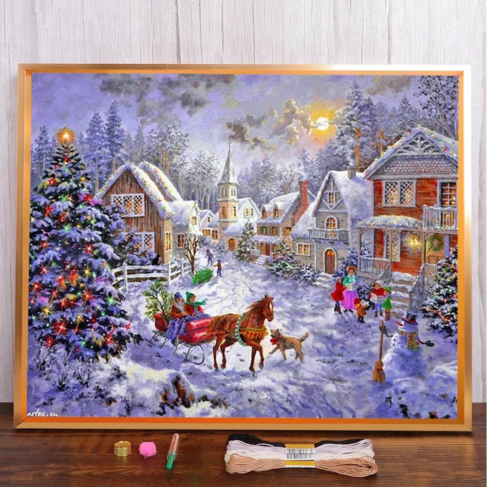 MEIAN Набор для вышивания,40x30CM,14CT