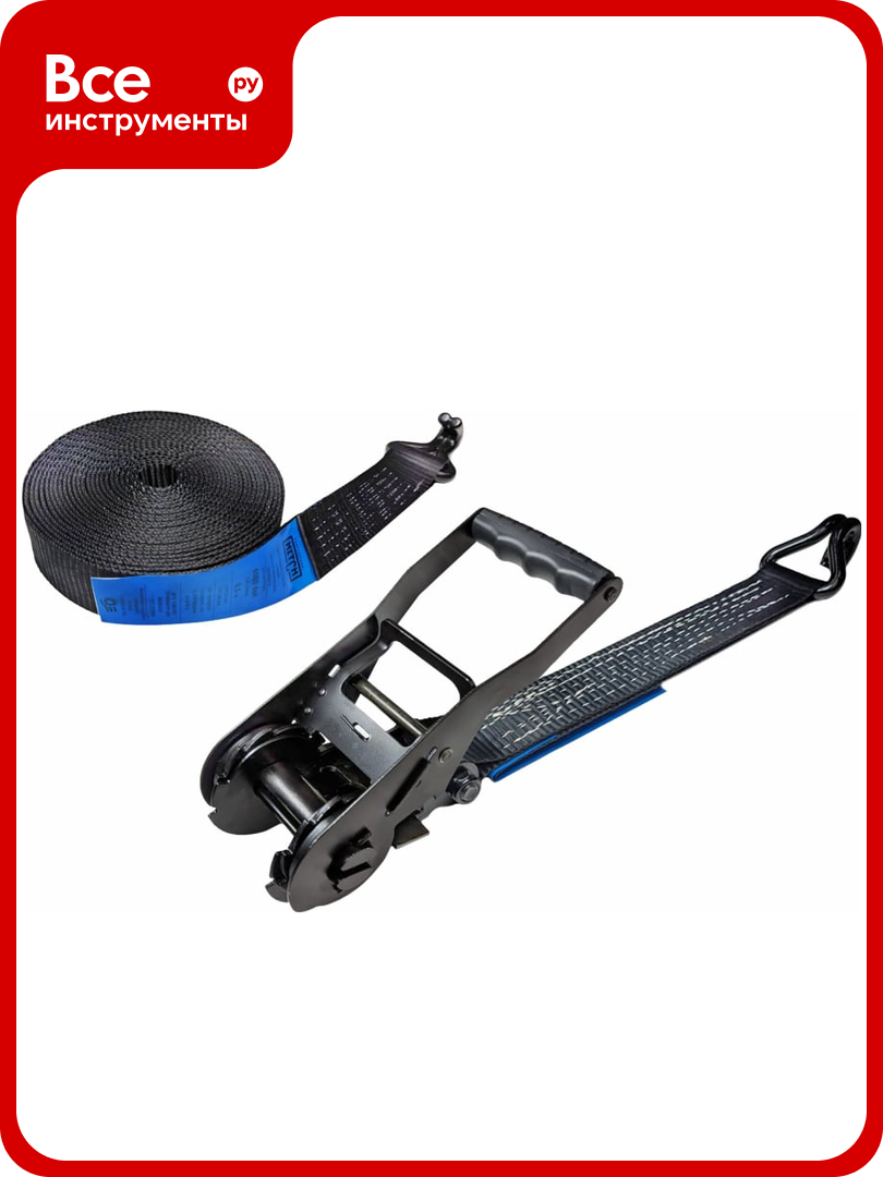 Стяжной ремень HITCH RS PROFESSIONAL 600:6000:10 (50 мм, STF 600 daN, 6, безопасной транспортировки груза