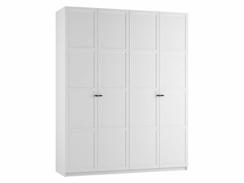 Шкаф распашной для одежды " Берг 5" 160х200х50 Белый / Лотос