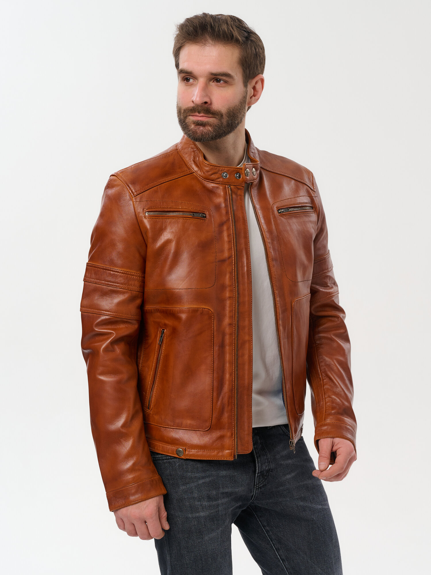 Куртка кожаная