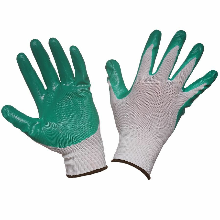 Набор перчаток рабочих с нитриловым покрытием р-р 10 (5 пар)