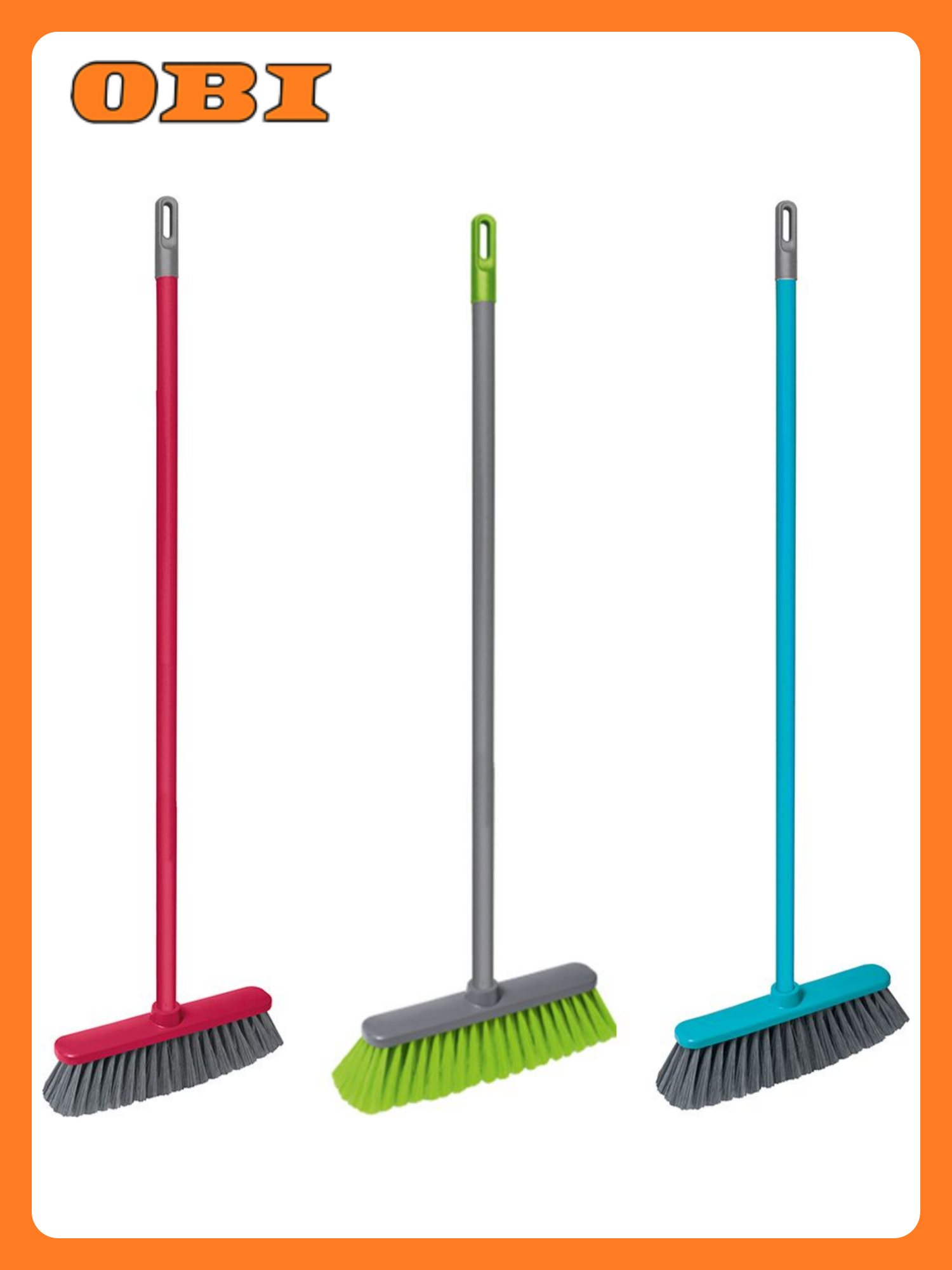 Щетка York Карла, с рукояткой, 110см, металл/пластик, отверстие для подвеса