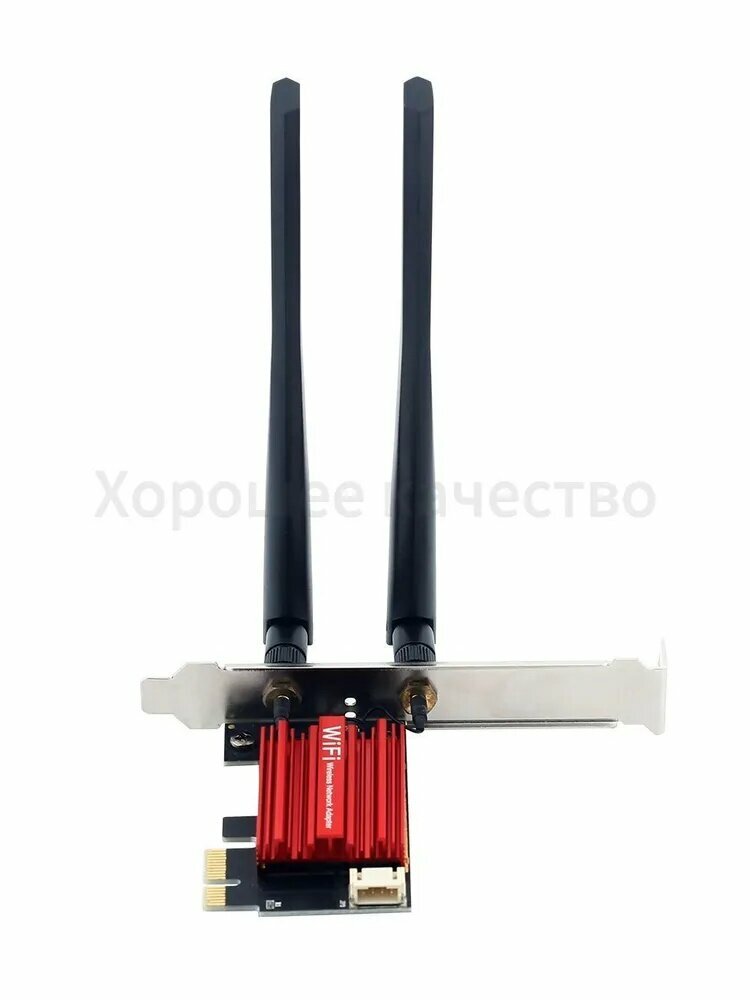 Беспроводная Wi-Fi карта AX210 WiFi 6E Bluetooth 5.3 Трехдиапазонная (2.4/5/6 ГГц) 5400 Мбит/с PCI-E адаптер Для ПК Windows 10/11