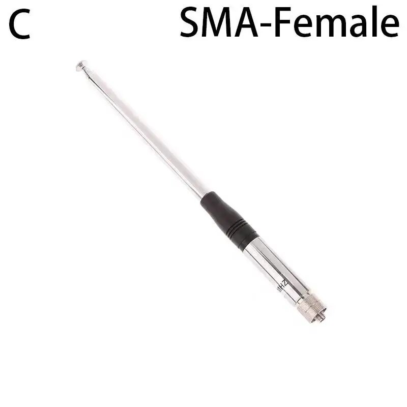 27 МГц SMA-Female/SMA-Male/BNC Ручная телескопическая антенна CB 130 см для Quansheng Cobra Anytone Midland Uniden Walkie Talkie