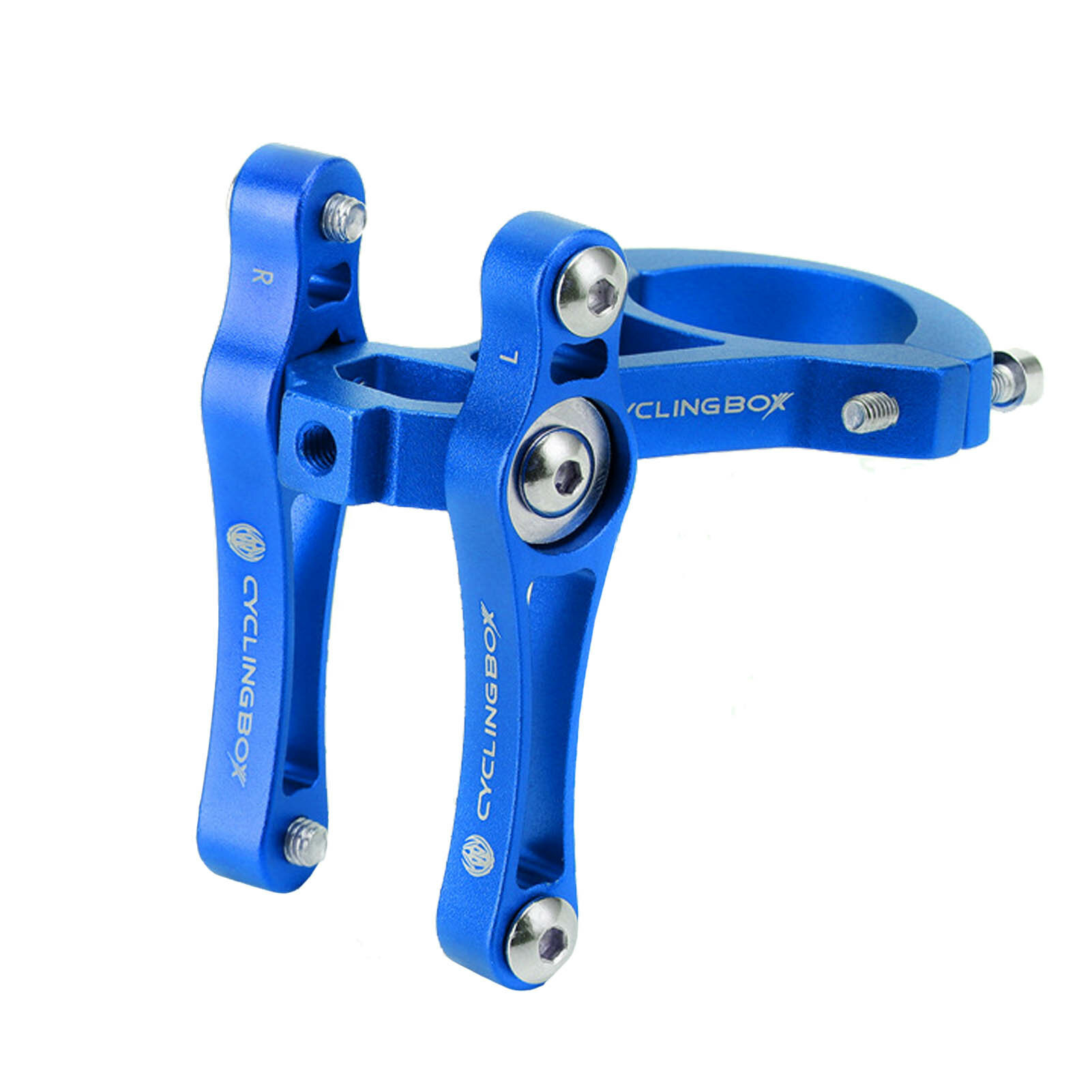 Адаптер для крепежа бутылок для велосипеда, клемма для руля и седельного столба, алюминиевый сплав, адаптер для двух чайников, крепление, установка, диаметр 22~33 мм, черный, красный, синий, серебристый, размер упаковки 10*6.5*3.5 см, вес упаковки 95 г,