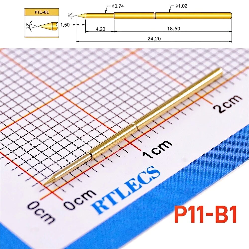 RTLECS Тестовые щупы P11-B1, 100шт