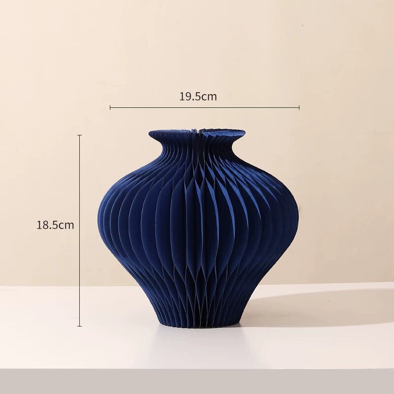 Орнаменты для ваз, цветочные композиции для гостиной, высококачественные цветочные сосуды из оригами в стиле лёгкой