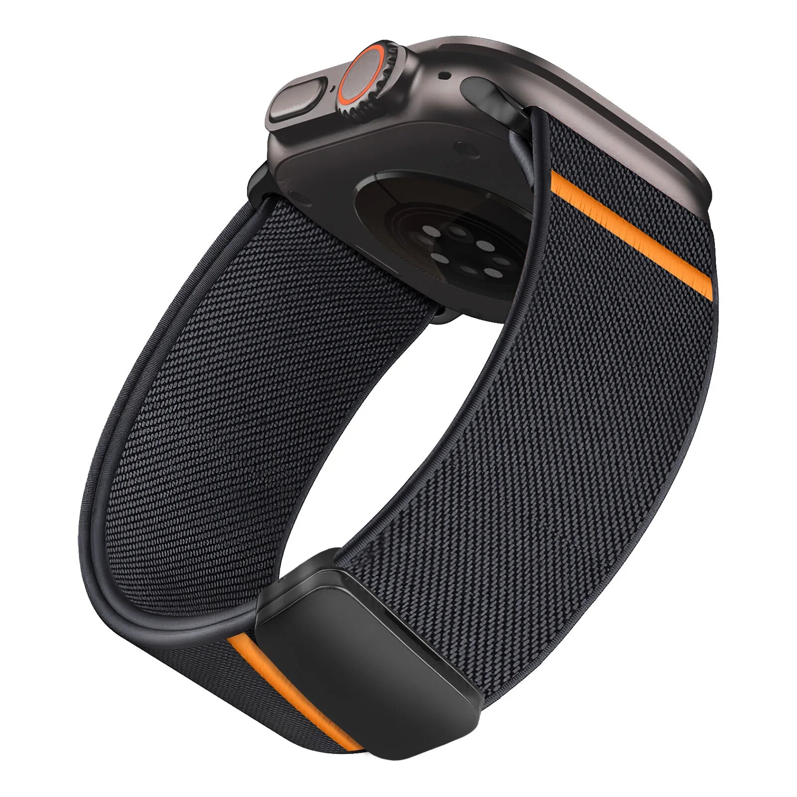 Нейлоновый ремешок YEELUSEE Deep Gray для Apple Watch Ultra 2, 46-49mm