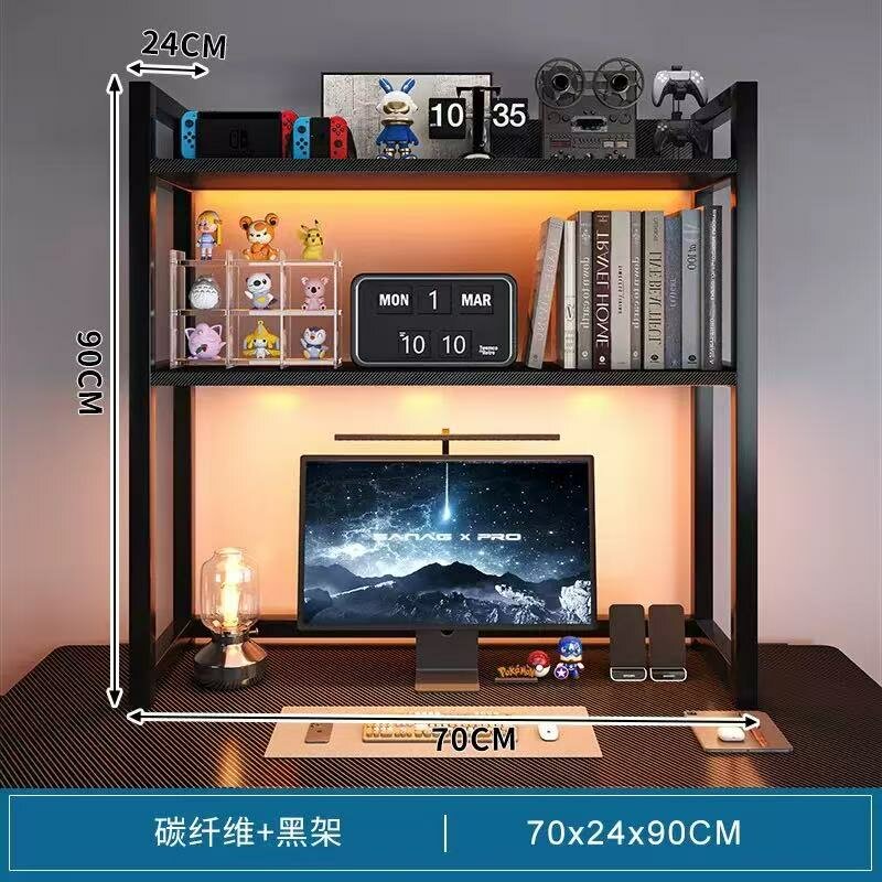 Надстройка на стол "Настольная Прямая", каркас из металла, 70x24x90 см