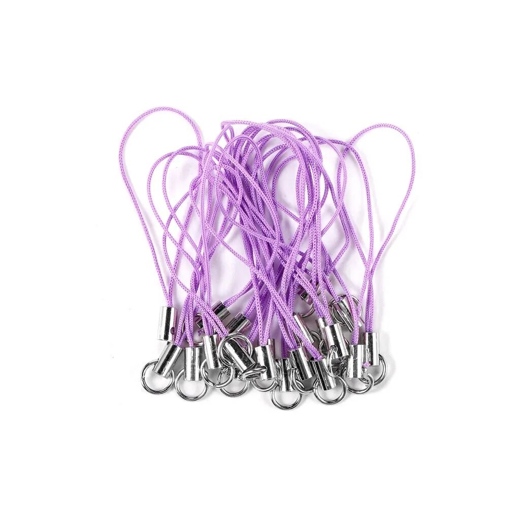 Шнурок для флешки, брелков, микс с кольцом 20 шт