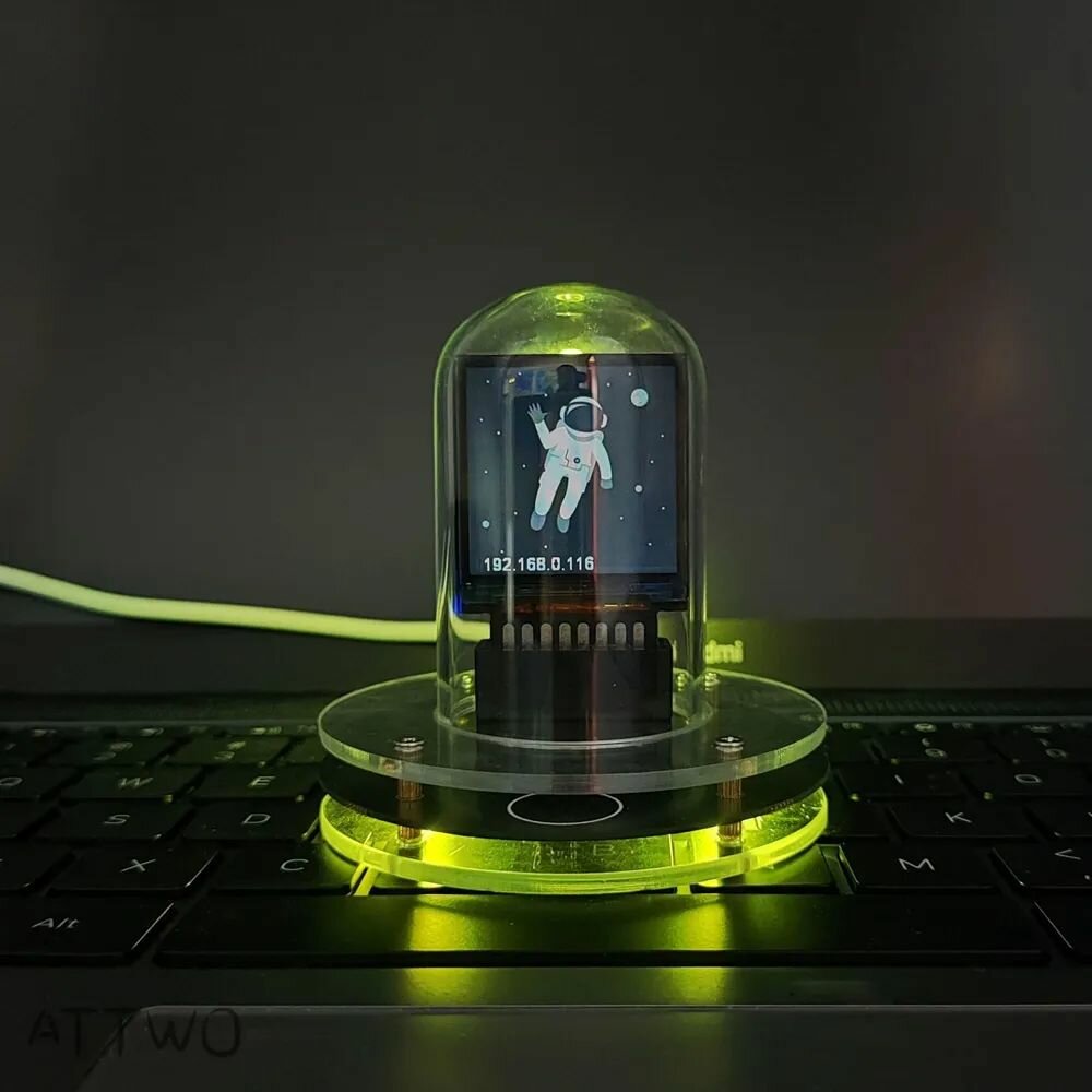 Настольные электронные часы с анимацией космоса, RGB-подсветка, умный дисплей, декор для рабочего стола