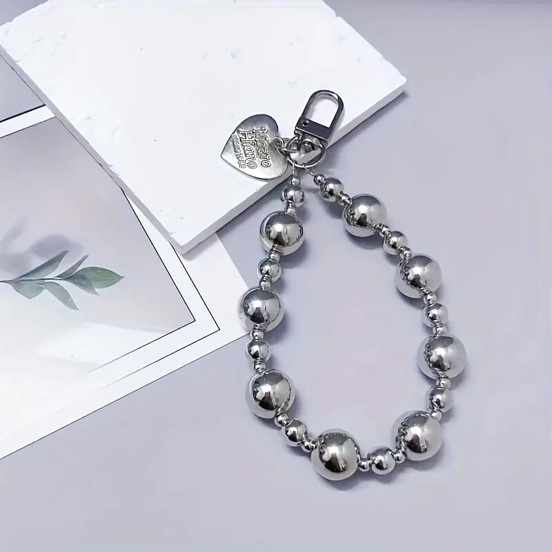 Женская короткая цепочка для телефона, брелок на запястье, подвеска для сумки, уникальный дизайн, подвесная веревка с защитой от потери для женщин, модный аксессуар