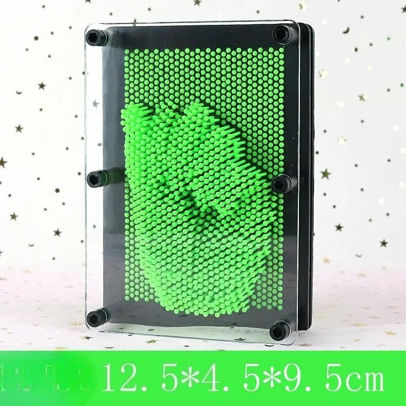 Цвет зеленый, Игрушка антистресс Пинарт 3d скульптор(малый: 9,5x5,5x12,5 см) - 1 шт.