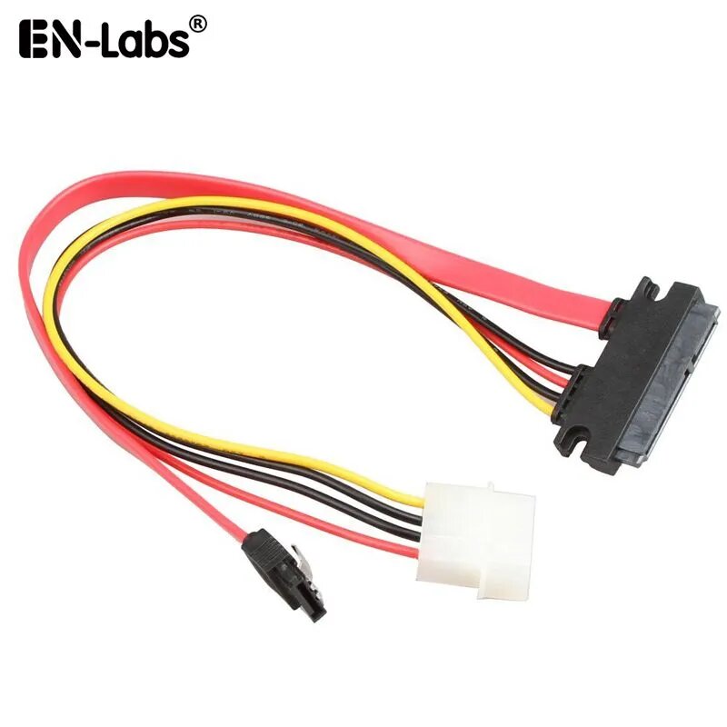 Кабель для компьютерной периферии Molex 4pin/SATA 22-pin, 0.7 м, разноцветный