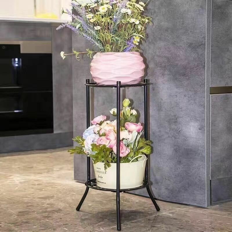 Подставка для цветов из железа, утолщенная, многослойная, для гостиной, балкона, напольная, с толстыми ножками, для комнатных растений, подвесная подставка для орхидей, домашнего использования