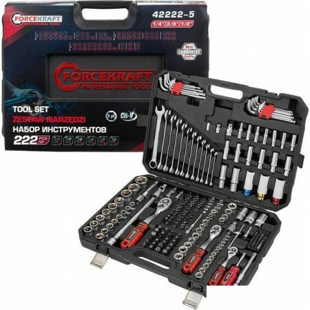 Универсальный набор инструментов ForceKraft FK-42222-5 (64513)